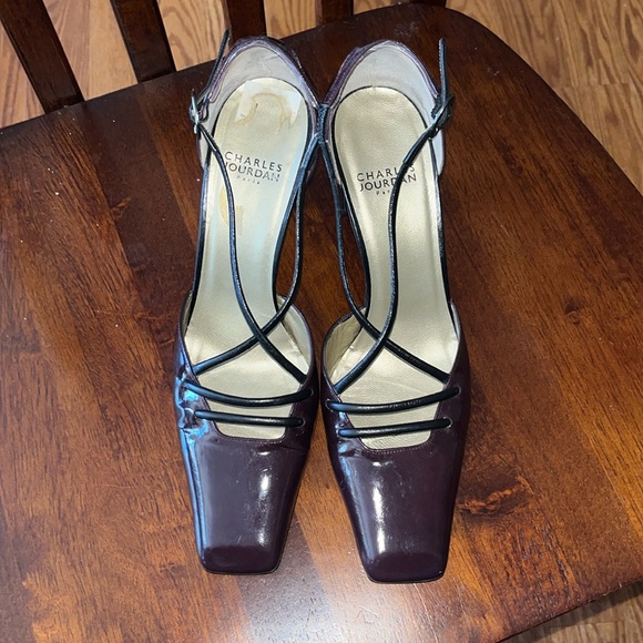 Charles Jourdan | Shoes | Vintage Leather Charles Jourdan Maroon Tie ...